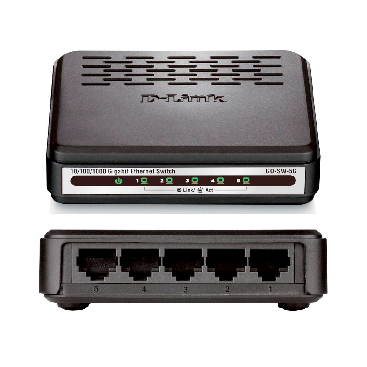 Switch D-Link Dgs-1005A 5 Rj-45 10/100/1000 Mbps Mdi/Mdix Csma/Cd.